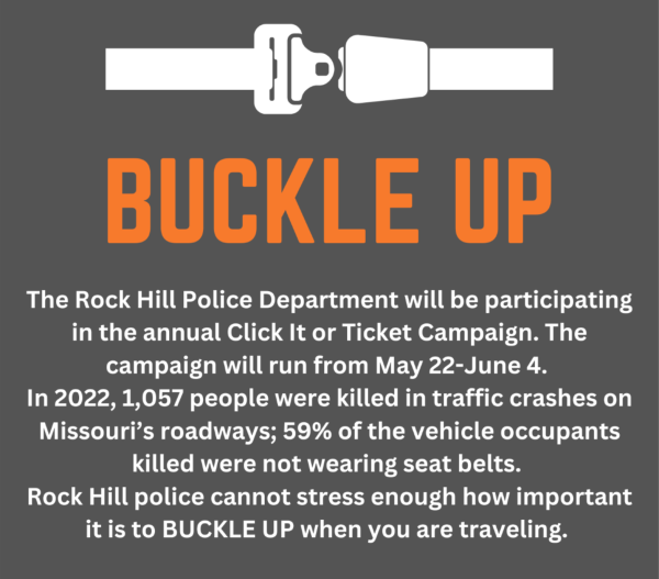 Rock Hill Police Department: Click It or Ticket | Rock Hill MO